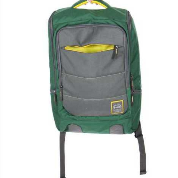 Bags | Laptop Backpack Greengray | Poshmark